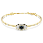 Buy Swarovski Symbolica bangle, Evil eye, Blue, Gold-tone plated