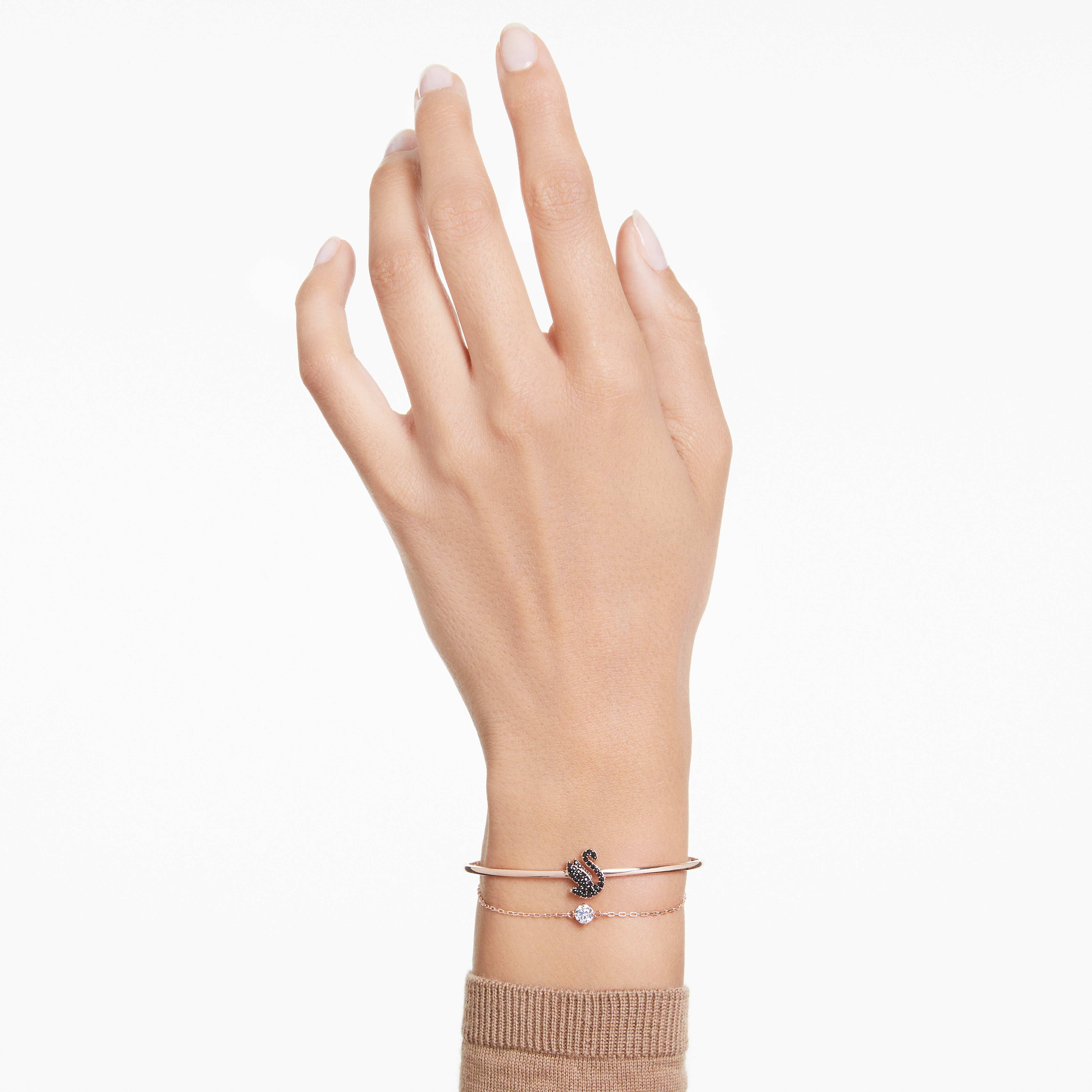 Swarovski swan bracelet rose gold store
