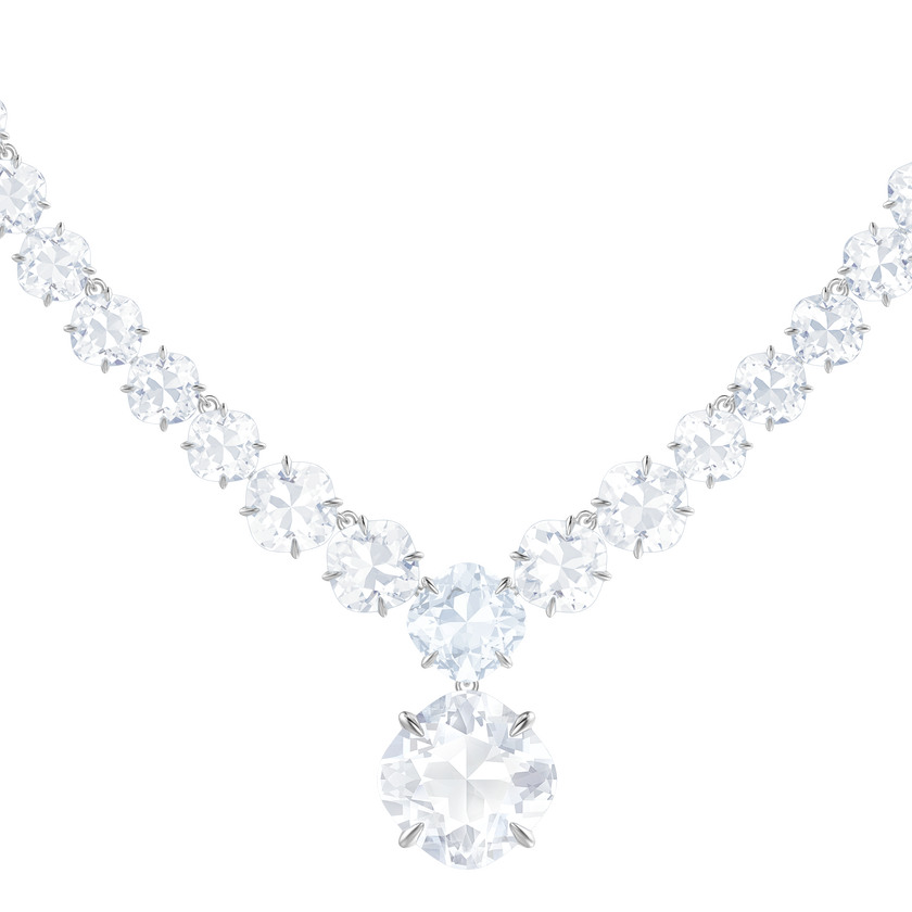 Buy Swarovski Mix Necklace White Rhodium Plating In Dubai Abu Dhabi