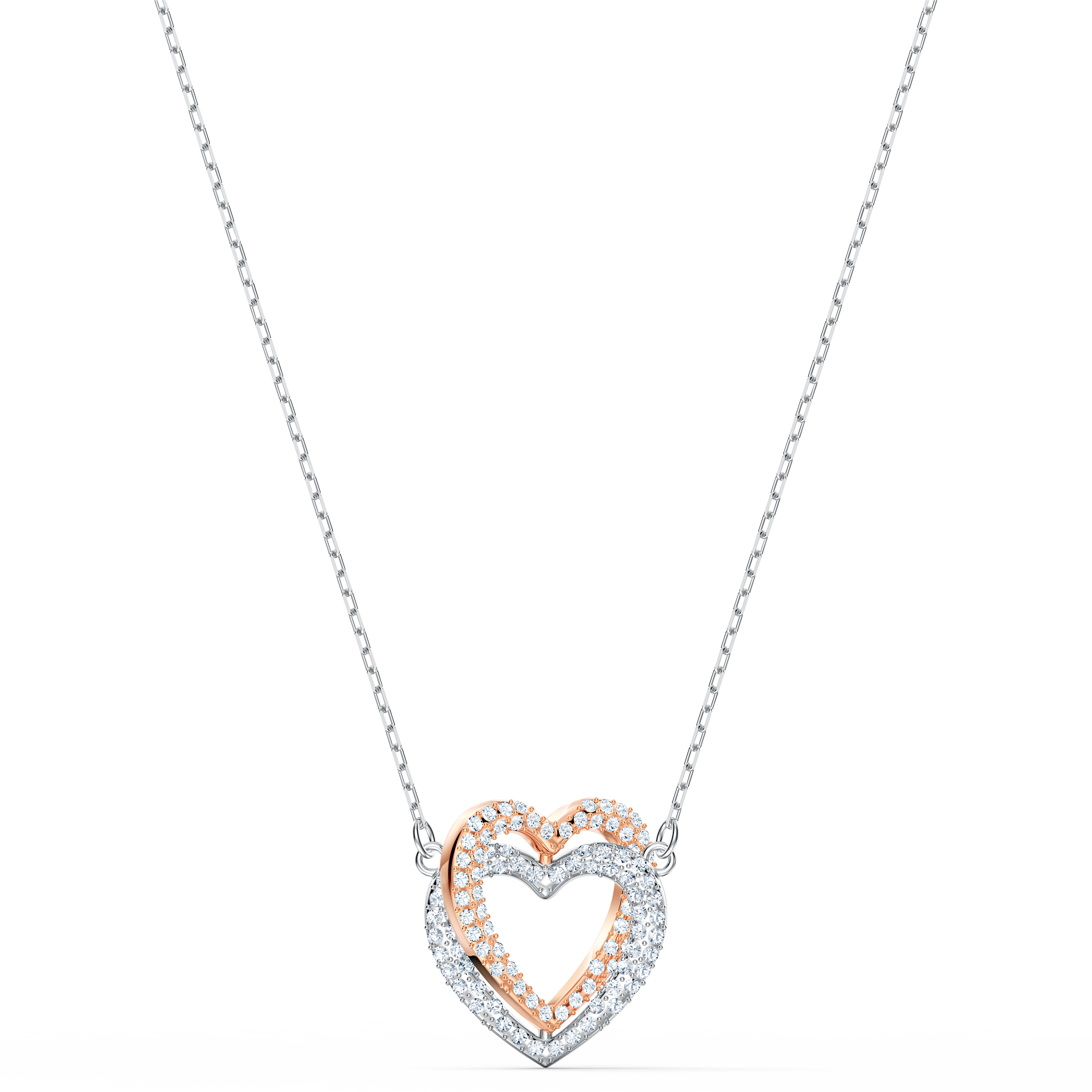 Buy Swarovski Swarovski Infinity Heart Necklace, White, Mixed metal ...
